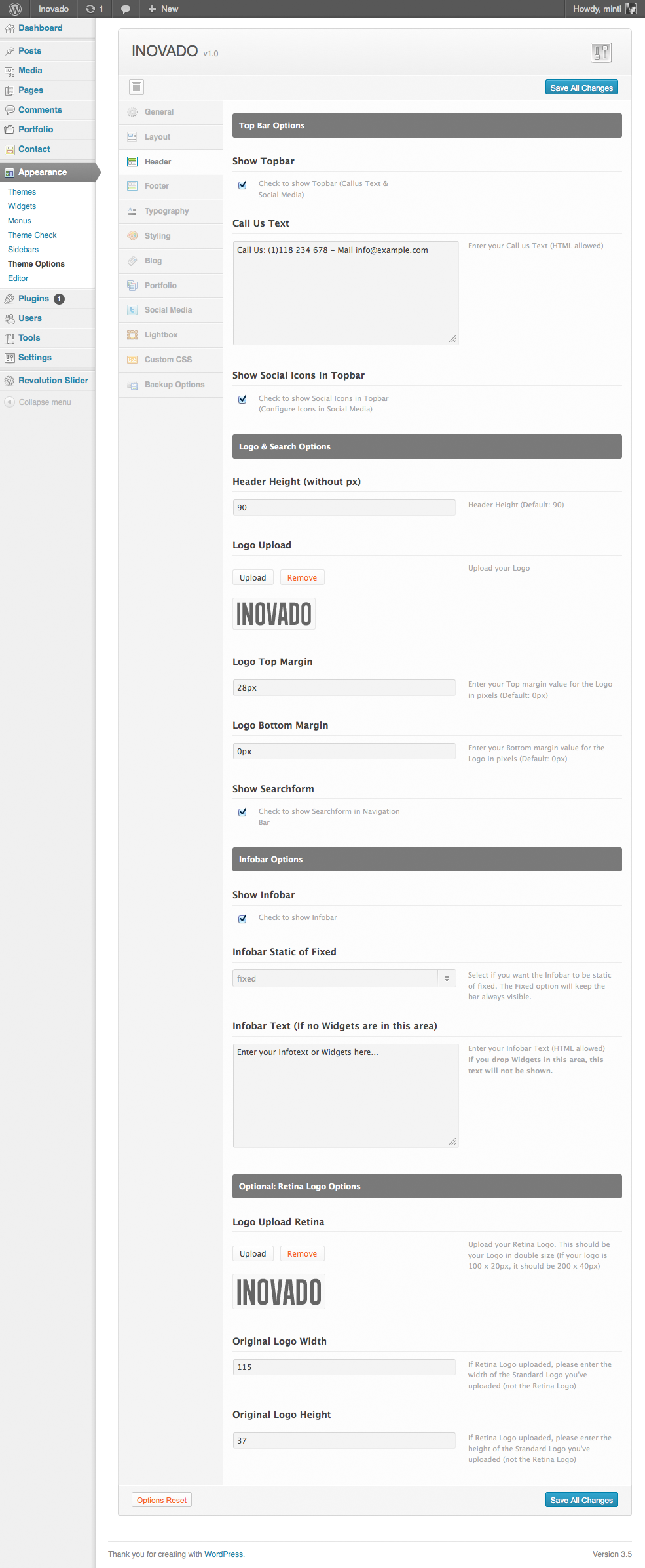 sosysteme – Advanced Theme Options