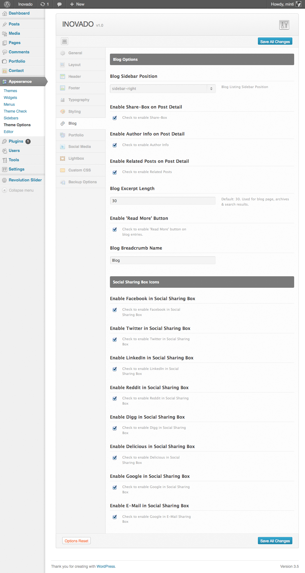 sosysteme – Advanced Theme Options