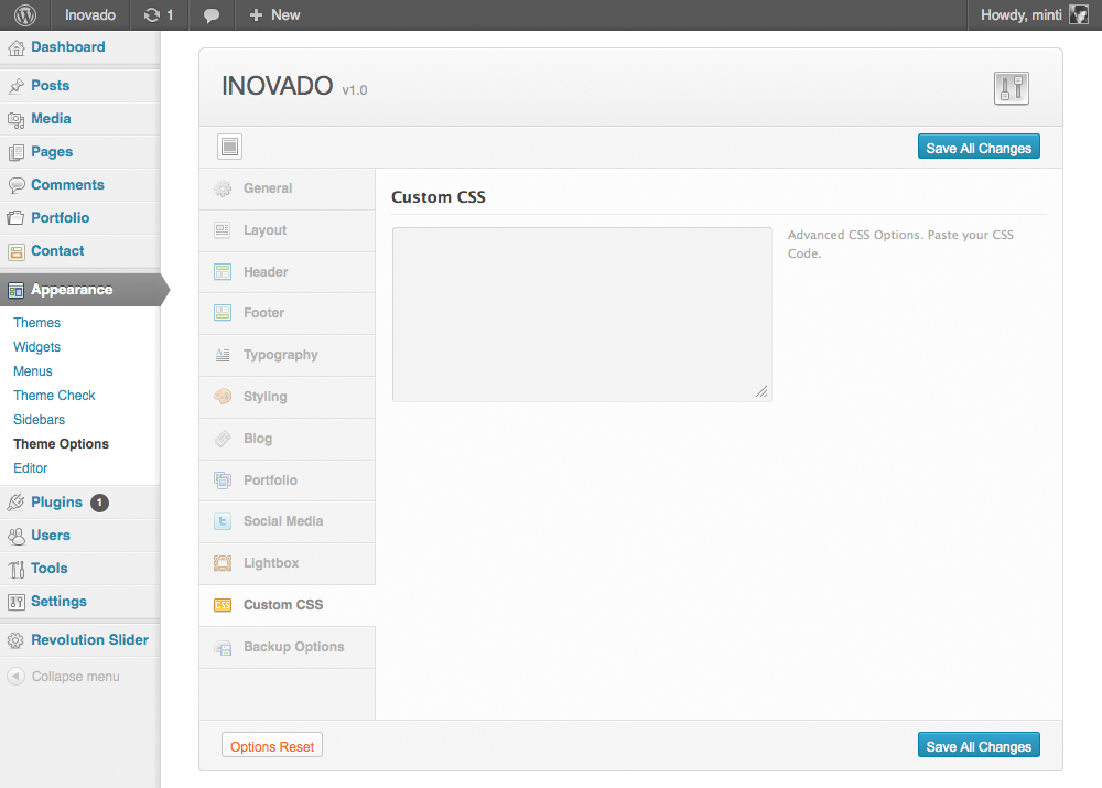 sosysteme – Advanced Theme Options